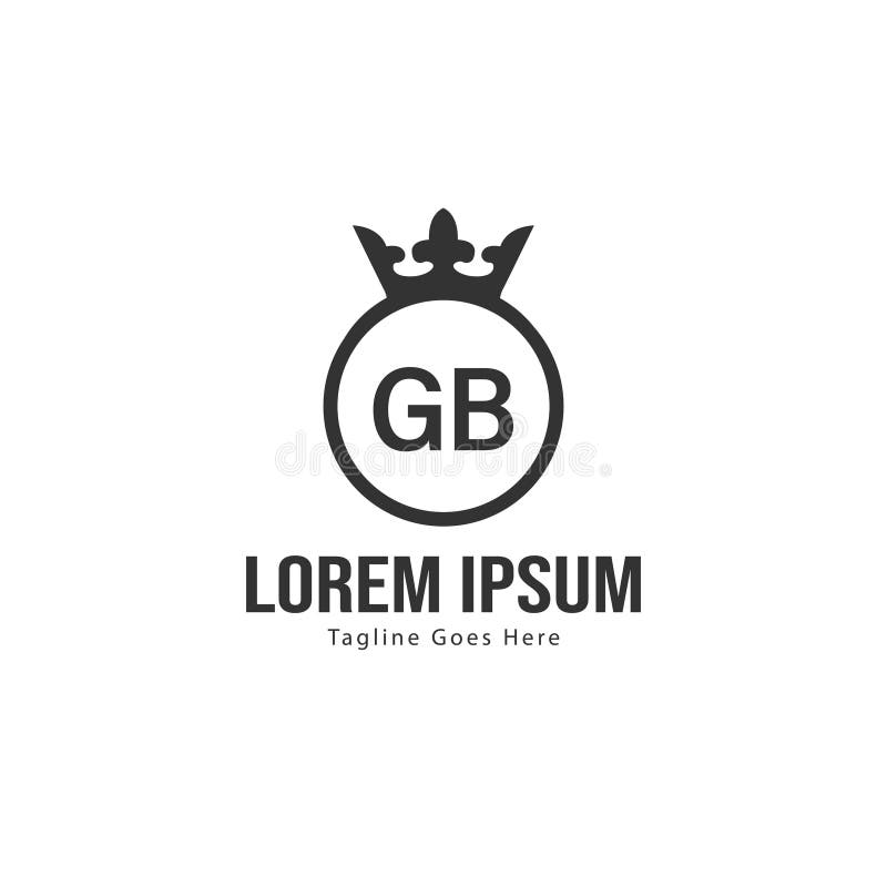 Initial GB Logo Template with Modern Frame. Minimalist GB Letter Logo ...