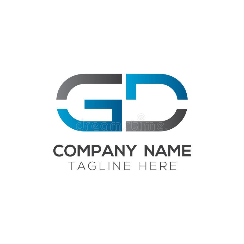 Initial GD Letter Logo with Creative Modern Business Typography Vector ...