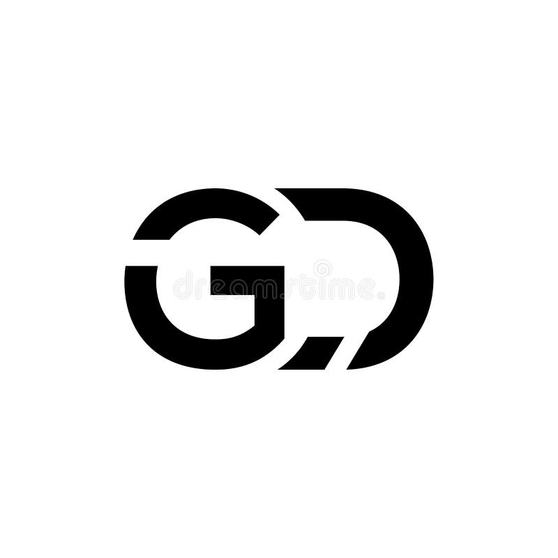 Initial GD Letter Logo with Creative Modern Business Typography Vector ...