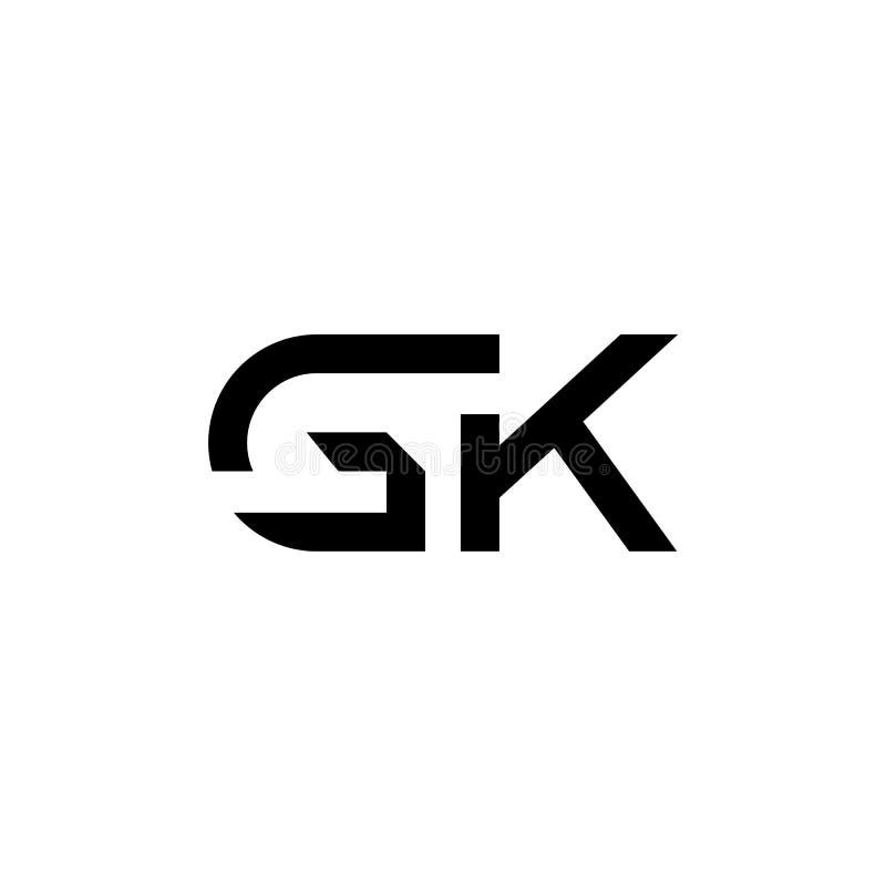 Initial GK Letter Logo with Creative Modern Business Typography Vector ...