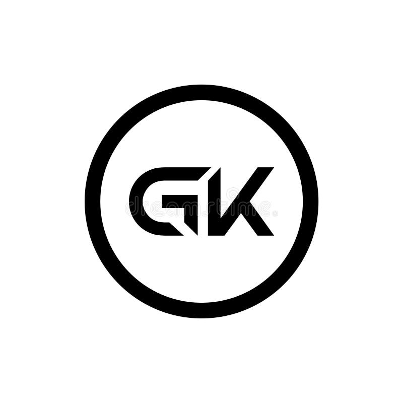 Initial GK Letter Logo with Creative Modern Business Typography Vector ...