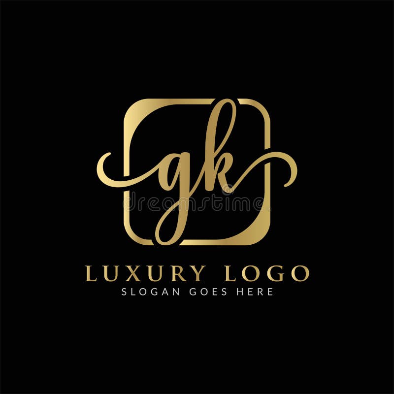 Initial GK Letter Logo Creative Modern Typography Vector Template. Creative Luxury Letter GK ...