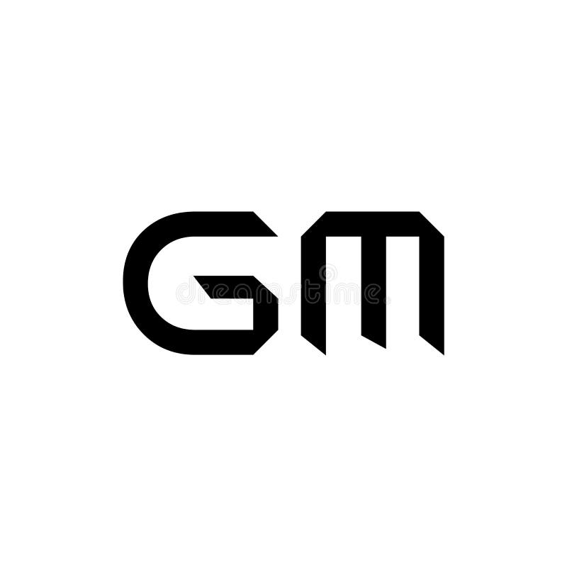 Initial GM Letter Logo with Creative Modern Business Typography Vector ...