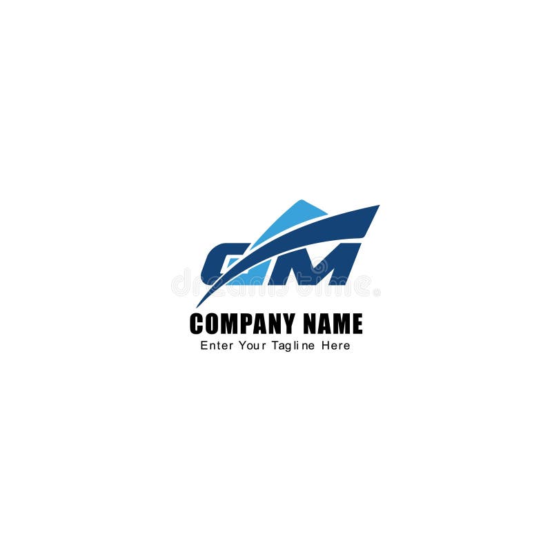 Initial GM Logo Design Inspiration.modern Logotype GM Design with BLUE ...