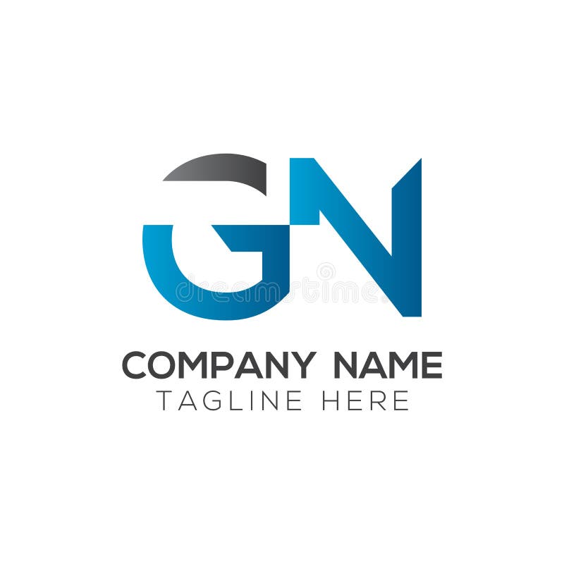 Initial GN Letter Logo with Creative Modern Business Typography Vector ...