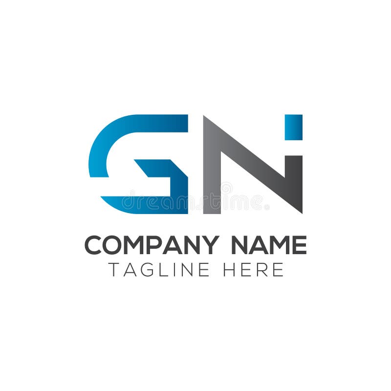 Initial GN Letter Logo with Creative Modern Business Typography Vector ...