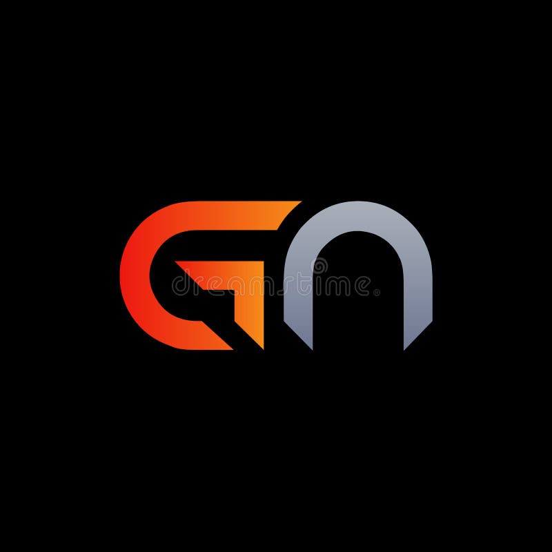 Initial GN Letter Logo with Creative Modern Business Typography Vector ...