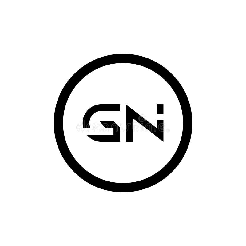 Initial GN Letter Logo with Creative Modern Business Typography Vector ...