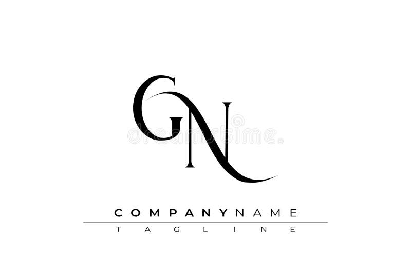 Initial GN Logo Design Vector Stock Vector - Illustration of icon ...
