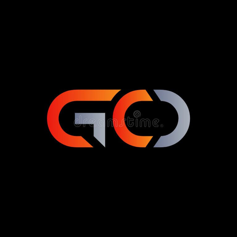 Initial GO Letter Logo with Creative Modern Business Typography Vector ...