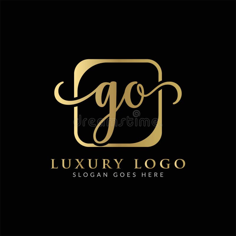 Initial GO Letter Logo Creative Modern Typography Vector Template ...