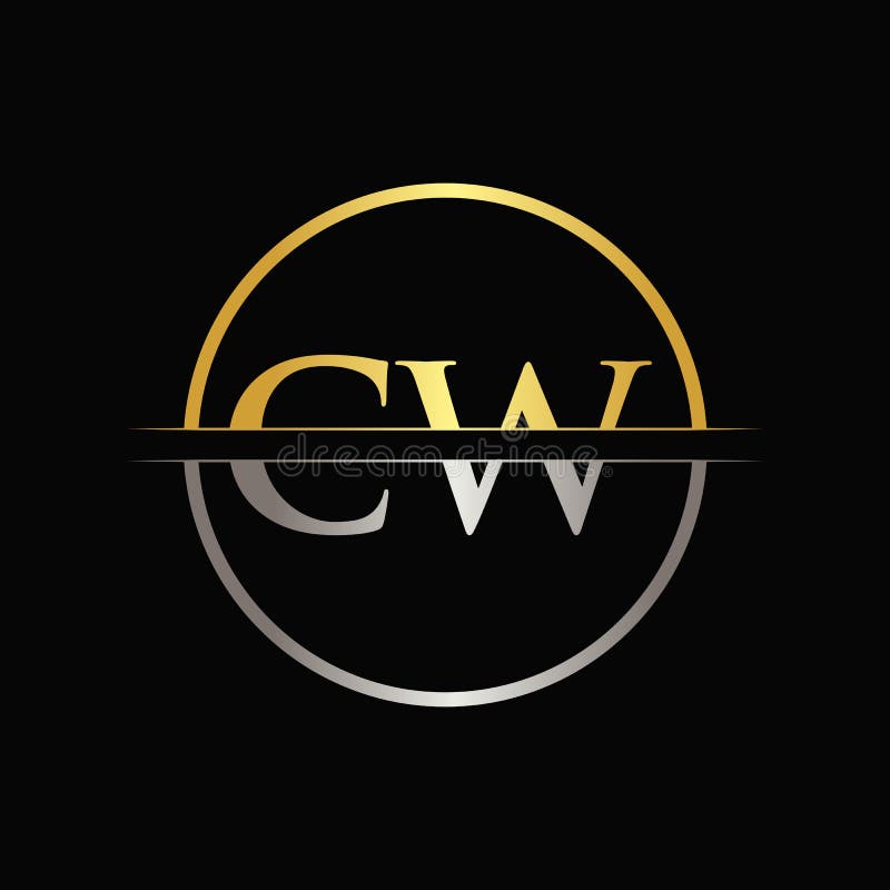 Initial Gold and Silver Color CD Letter Logo Typography Vector Template ...