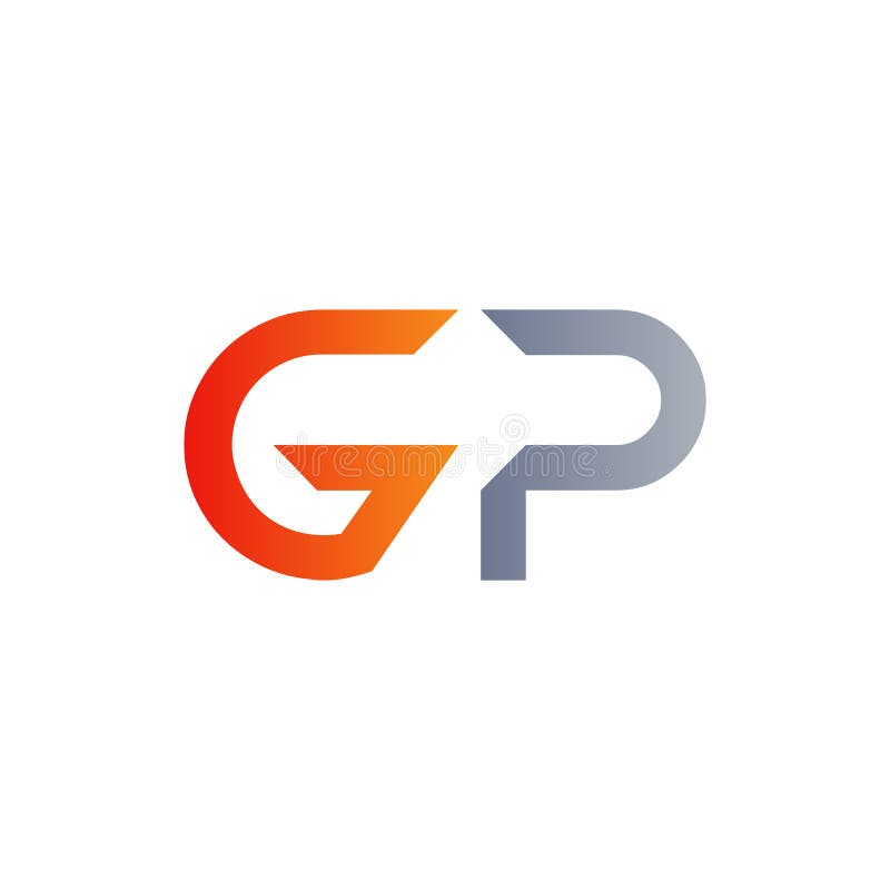 Initial GP Letter Logo with Creative Modern Business Typography Vector ...