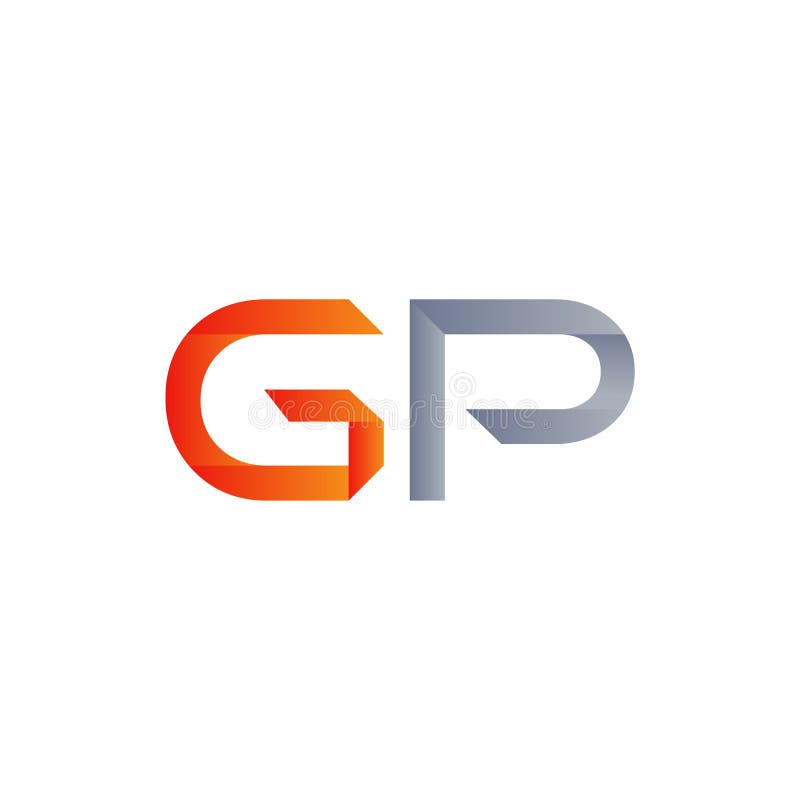 Initial GP Letter Logo with Creative Modern Business Typography Vector ...