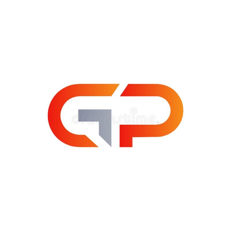 Initial GP Letter Logo with Creative Modern Business Typography Vector ...
