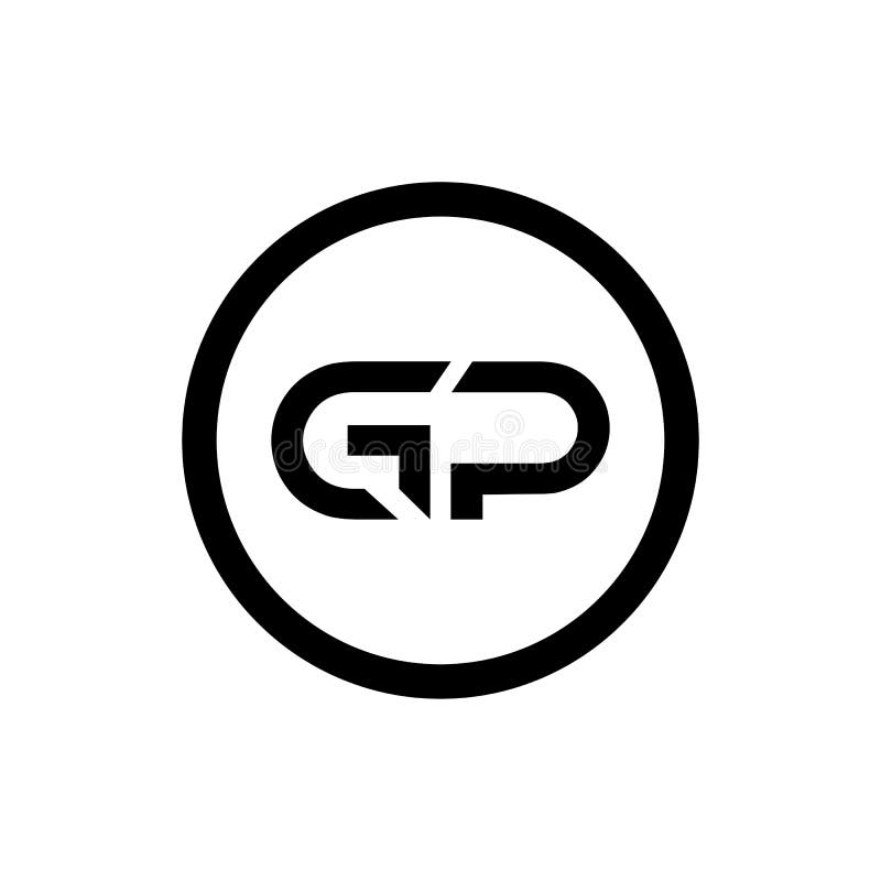 Initial GP Letter Logo with Creative Modern Business Typography Vector ...