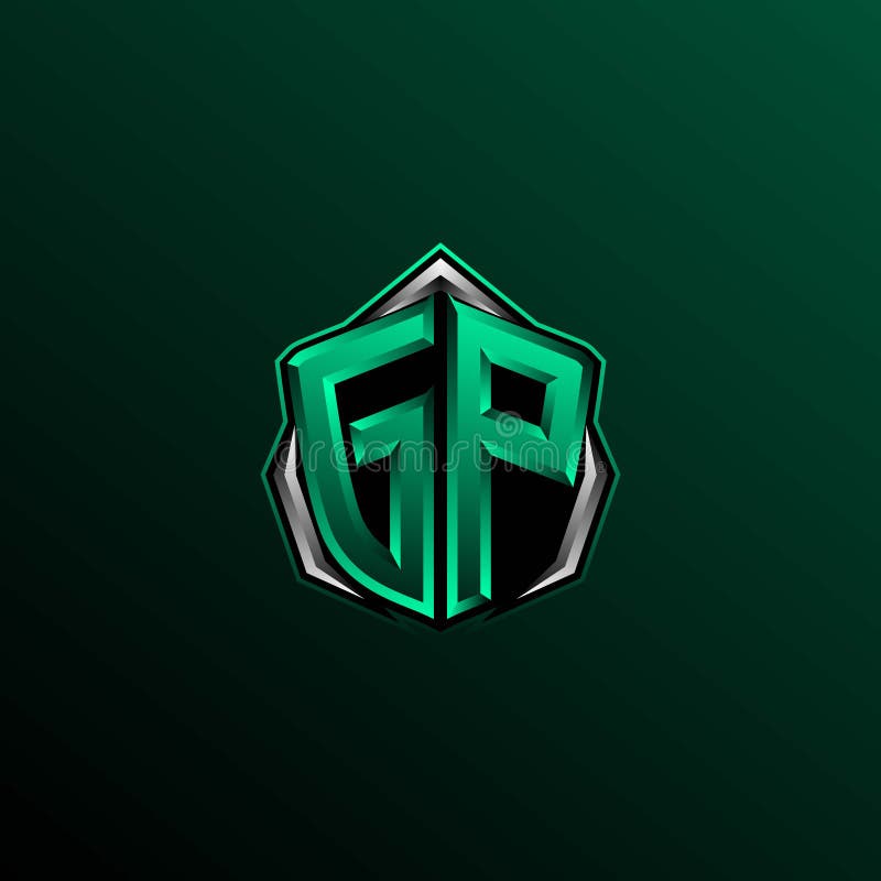 Initial GP Logo Design, Initial GP Logo Design with Circle Style, Logo ...