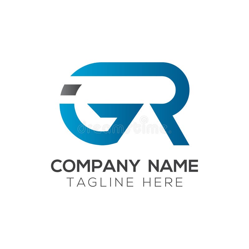 Initial GR Letter Logo with Creative Modern Business Typography Vector ...