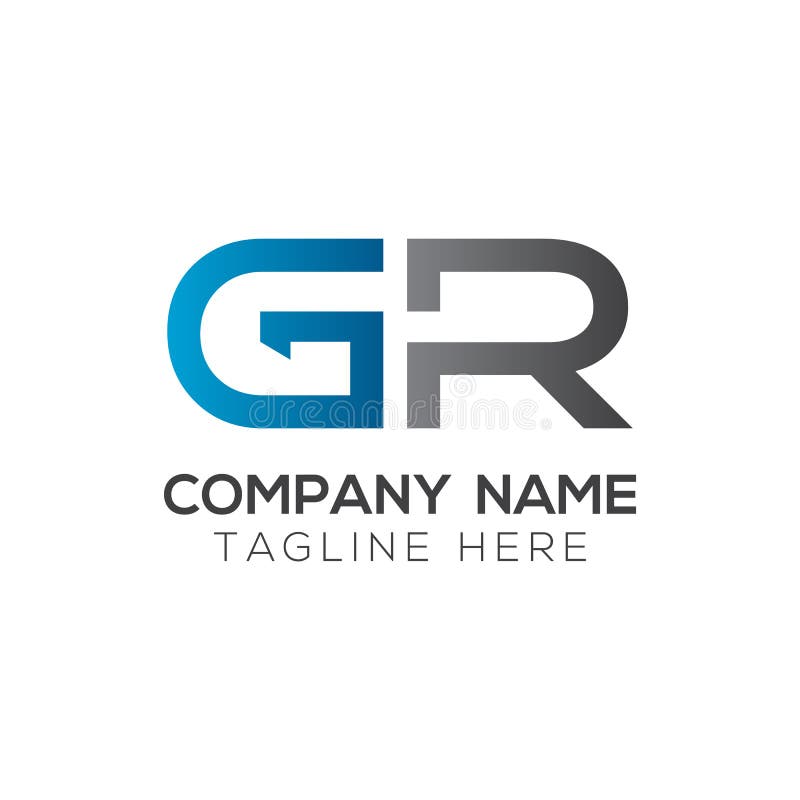 Initial GR Letter Logo with Creative Modern Business Typography Vector ...