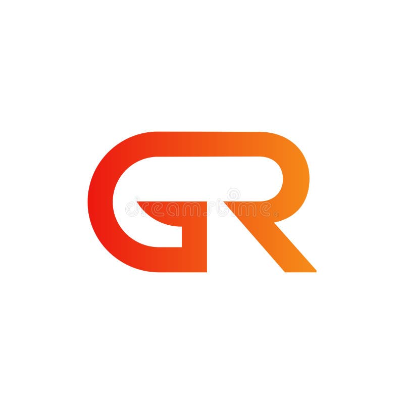 Initial GR Letter Logo with Creative Modern Business Typography Vector ...