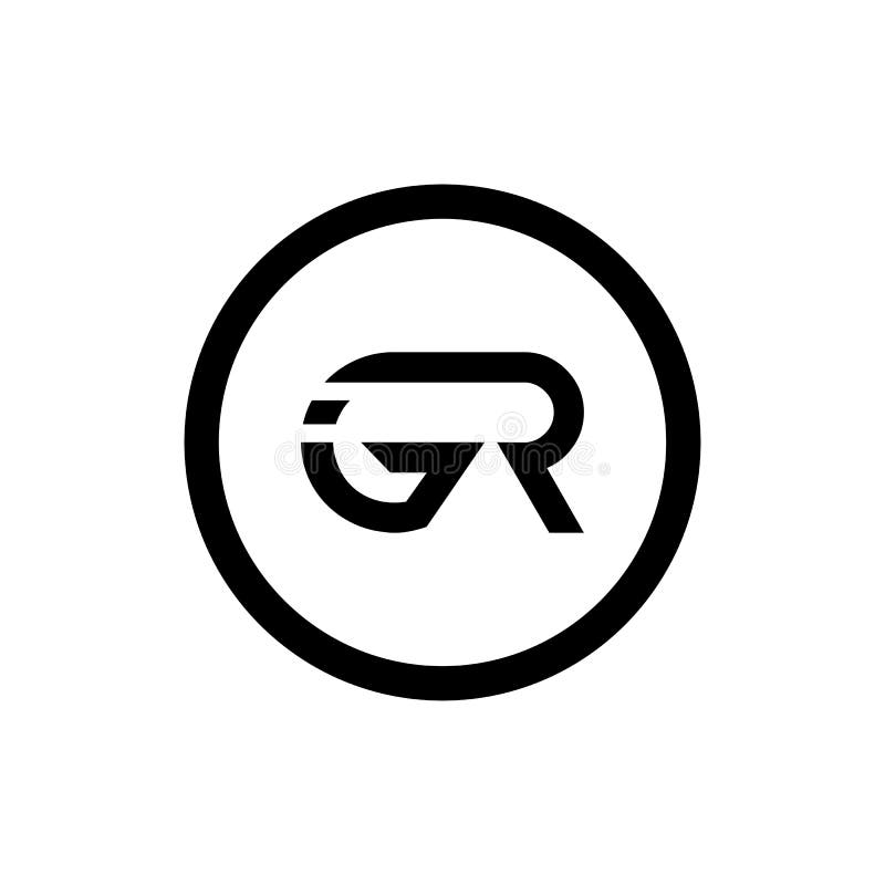 Initial GR Letter Logo with Creative Modern Business Typography Vector ...