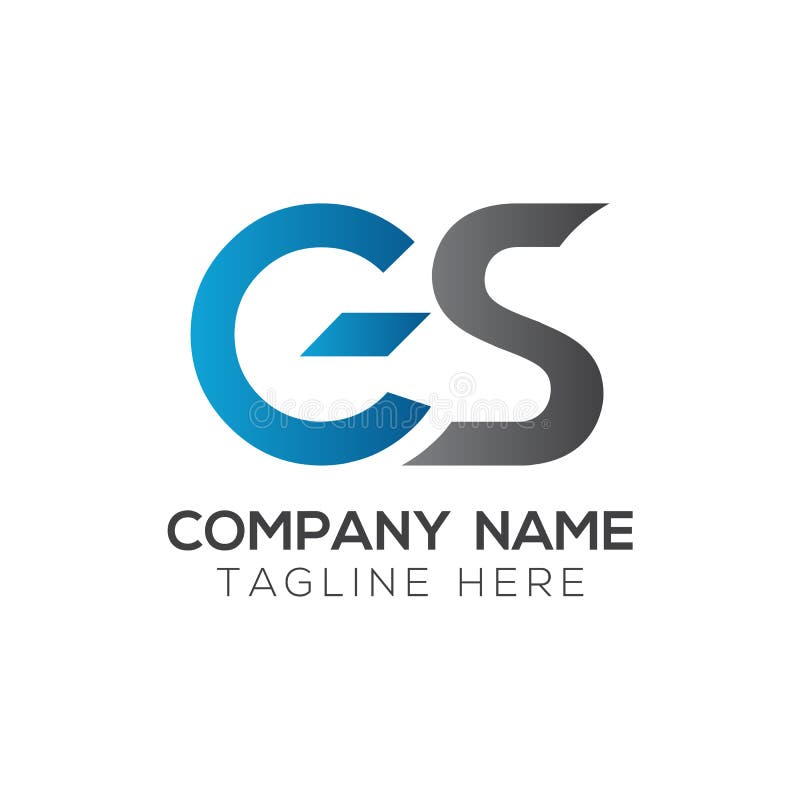 Initial GS Letter Logo with Creative Modern Business Typography Vector ...
