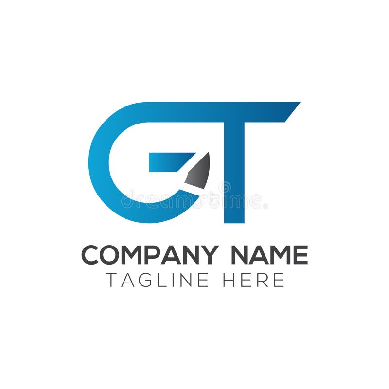 Initial GT Letter Logo with Creative Modern Business Typography Vector ...