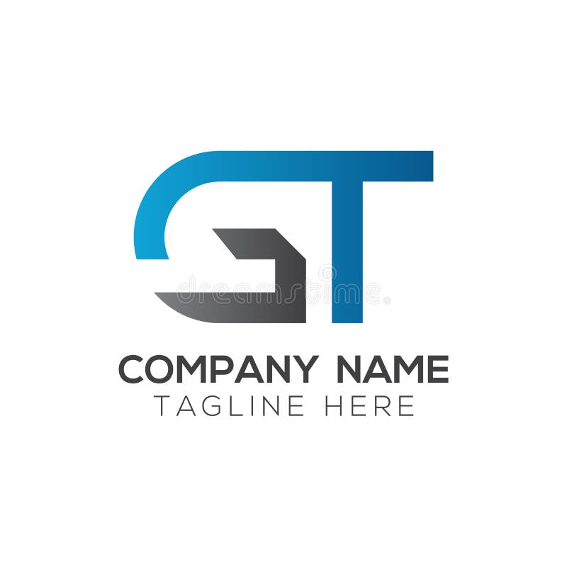 Initial GT Letter Logo with Creative Modern Business Typography Vector ...