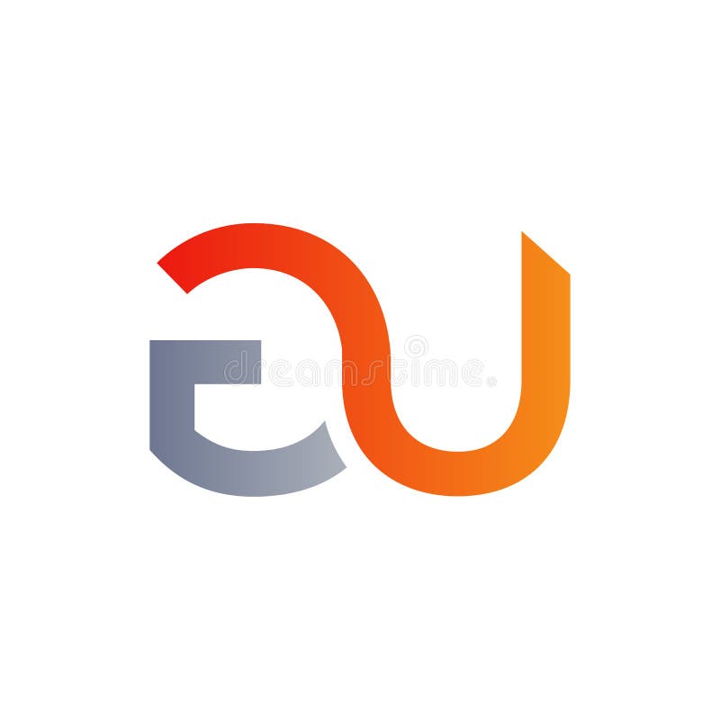 Initial GU Letter Logo with Creative Modern Business Typography Vector ...
