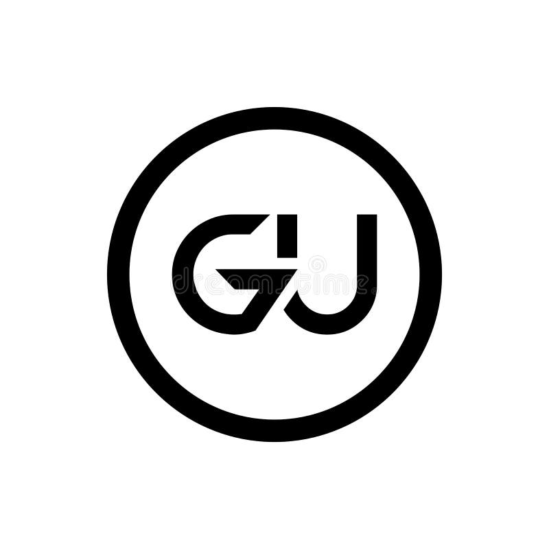 Initial GU Letter Logo with Creative Modern Business Typography Vector ...