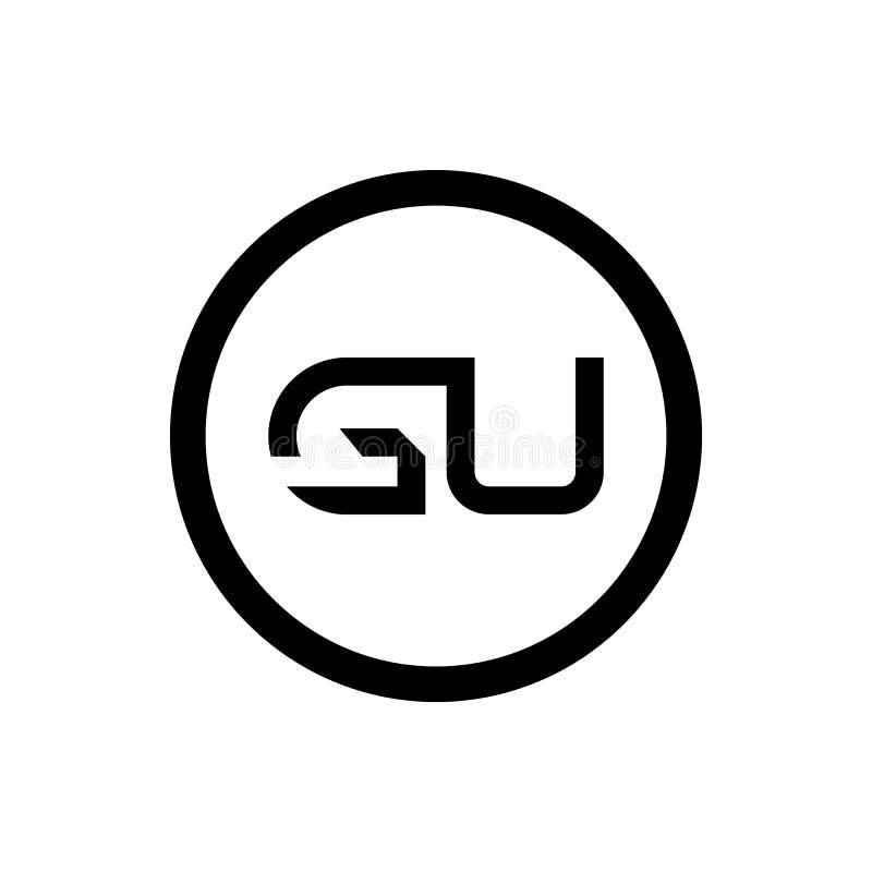 Initial GU Letter Logo with Creative Modern Business Typography Vector ...