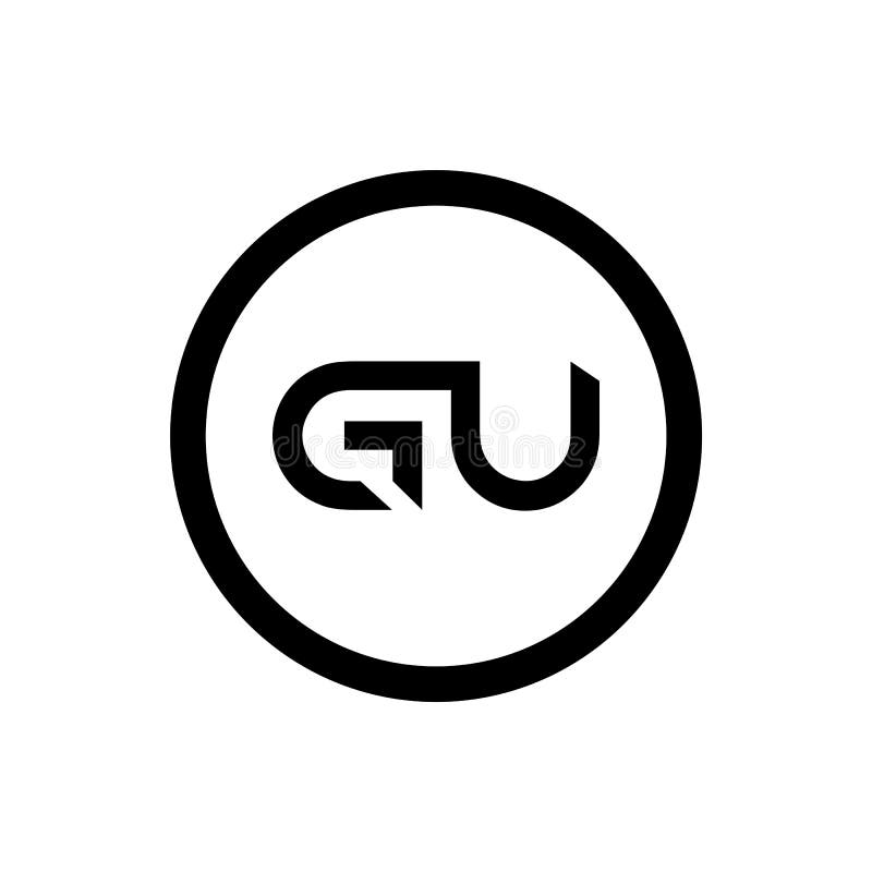 Initial GU Letter Logo with Creative Modern Business Typography Vector ...