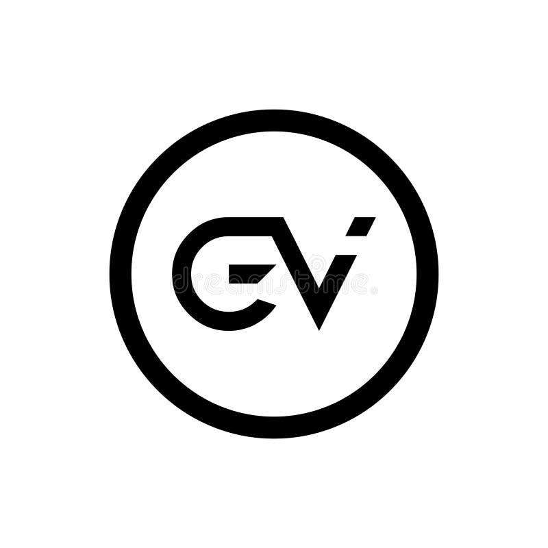 Initial GV Letter Logo with Creative Modern Business Typography Vector ...