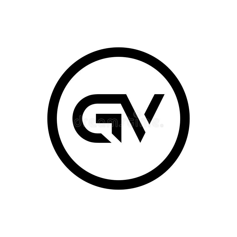 Initial GV Letter Logo with Creative Modern Business Typography Vector ...