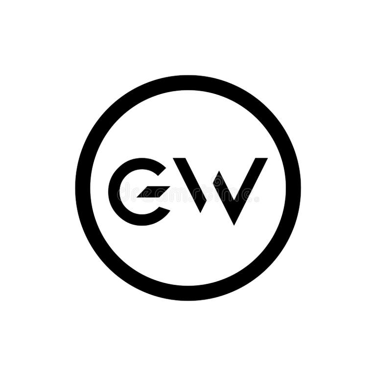 Initial GW Letter Logo with Creative Modern Business Typography Vector ...