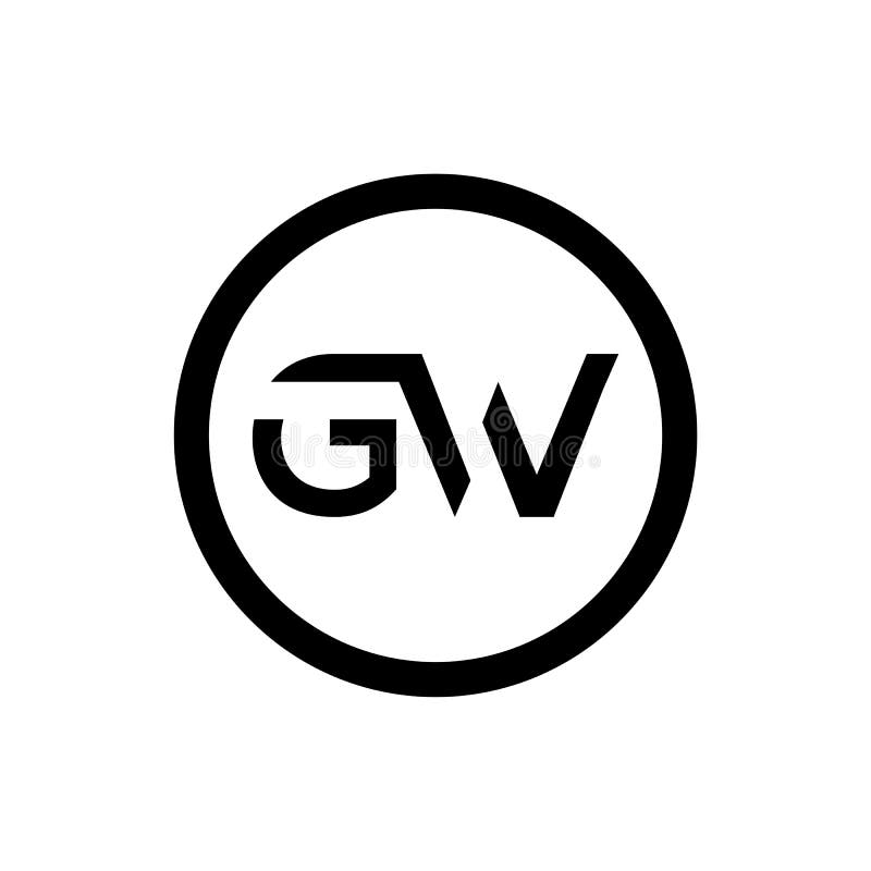 Initial GW Letter Logo with Creative Modern Business Typography Vector ...