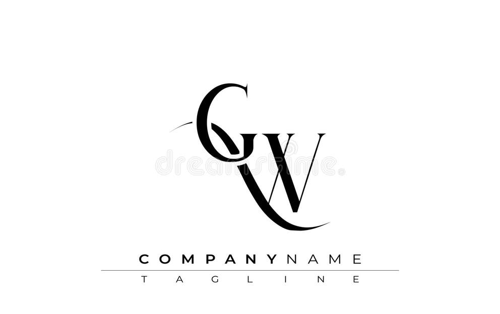 Initial GW Logo Design Vector Stock Vector - Illustration of business ...