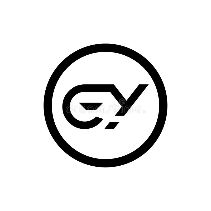 Initial GY Letter Logo with Creative Modern Business Typography Vector ...