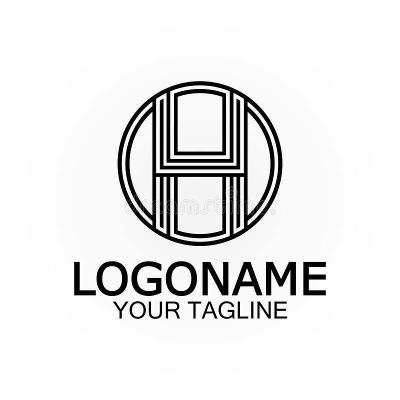 Initial H Letter Logo Design Vector Template Stock Vector ...