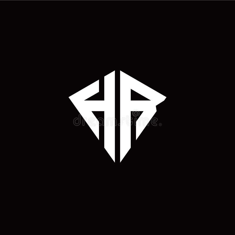 Initial H R Letter with Kite Modern Style Logo Template Vector Stock ...