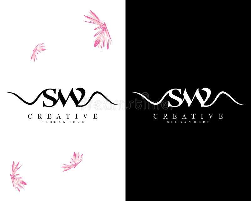 Letter Sw Logo Design Vector,initials Sw Logo Stock Vector ...