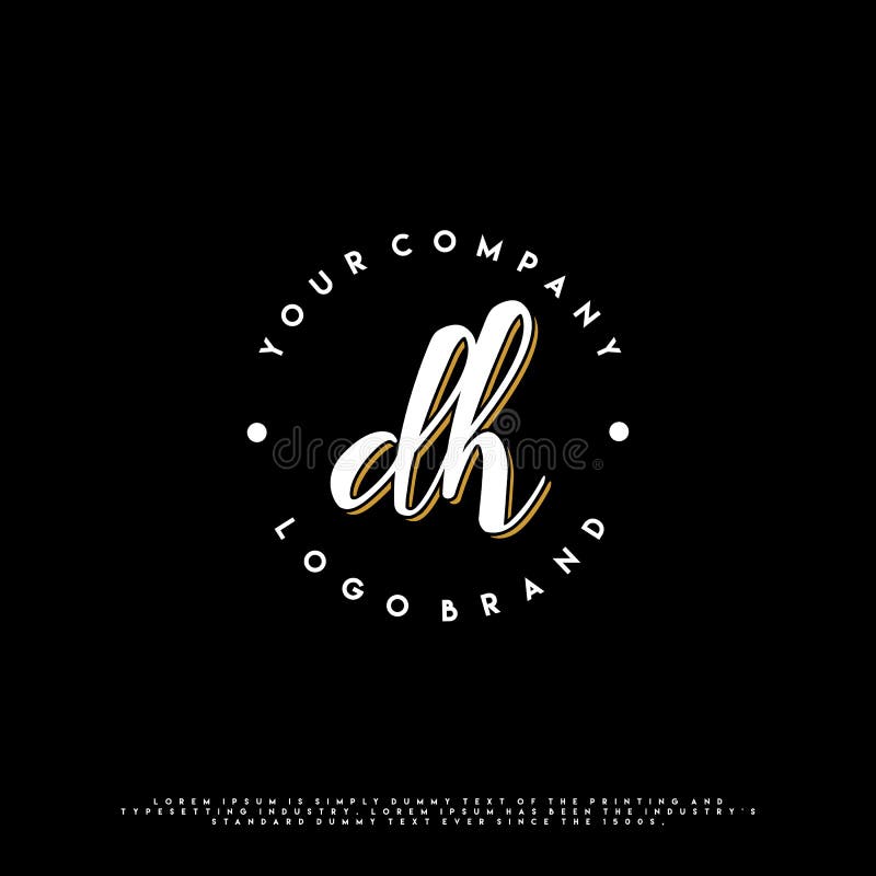 DH Initial Signature Handwriting Template. Initial Letter Signature ...