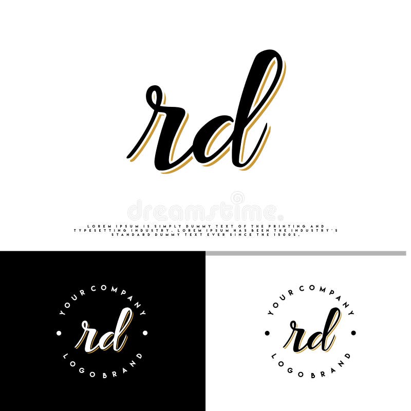RD Initial Signature Handwriting Template. Initial Letter Signature ...
