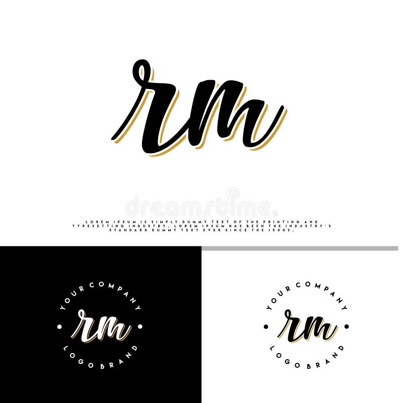 RM Initial Signature Handwriting Template. Initial Letter Signature ...