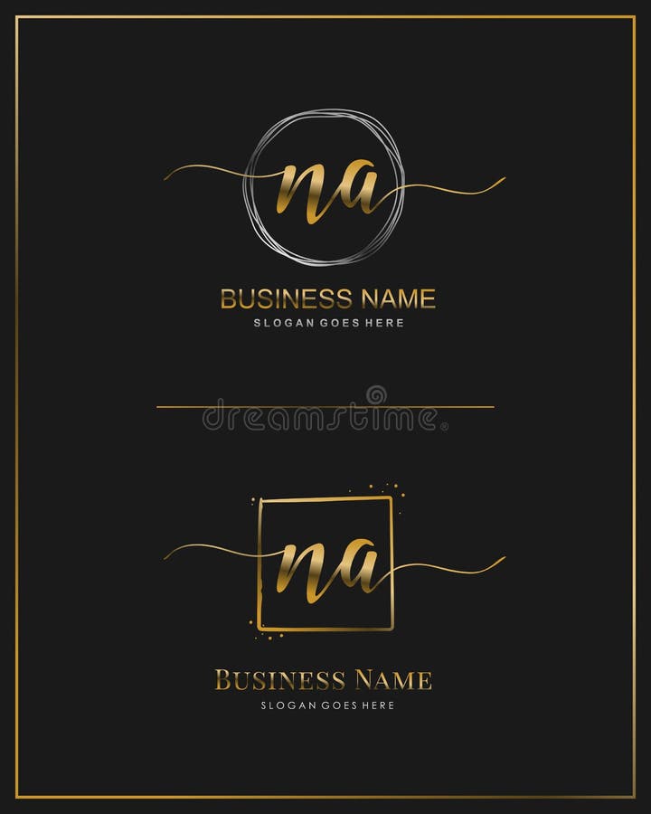 Initial N a NA Handwriting Logo Vector. Letter Handwritten Logo ...