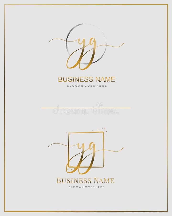 Initial Y G YG Handwriting Logo Vector. Letter Handwritten Logo ...