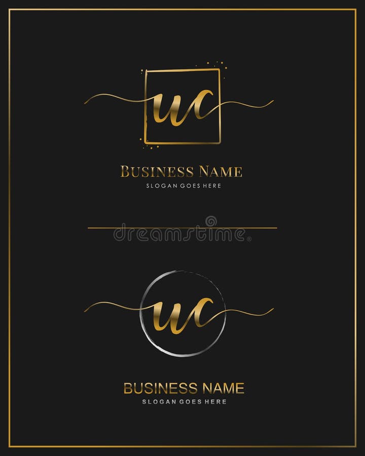 Initial U C UC Handwriting Logo Vector. Letter Handwritten Logo ...