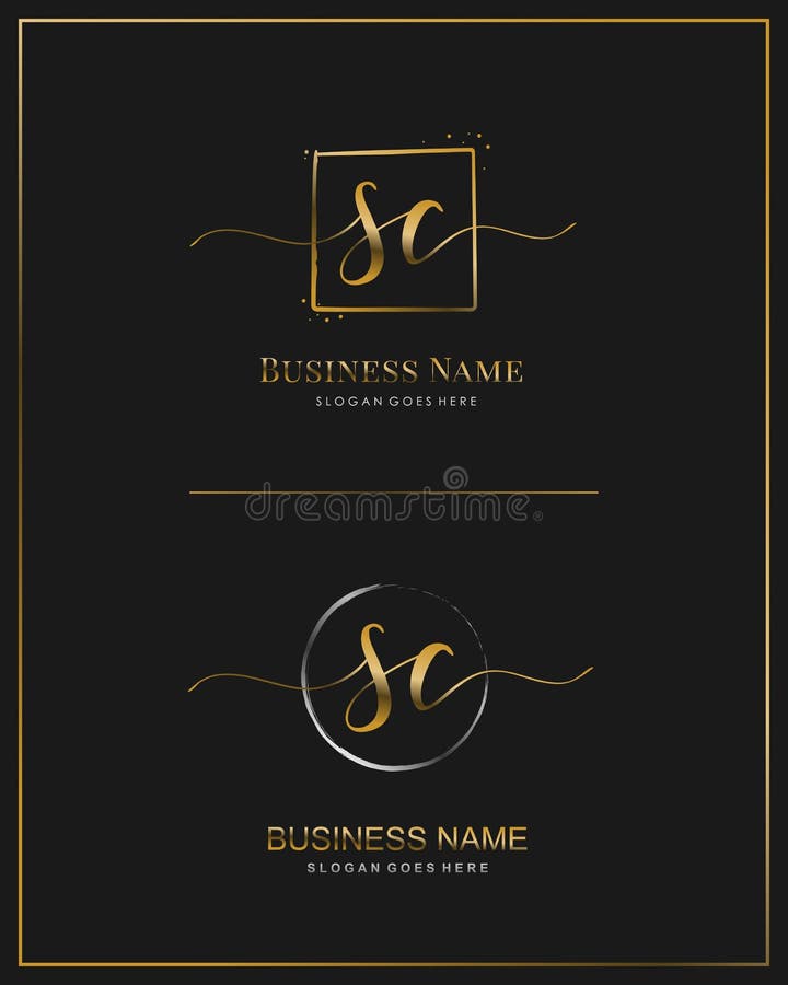 Initial S C SC Handwriting Logo Vector. Letter Handwritten Logo ...