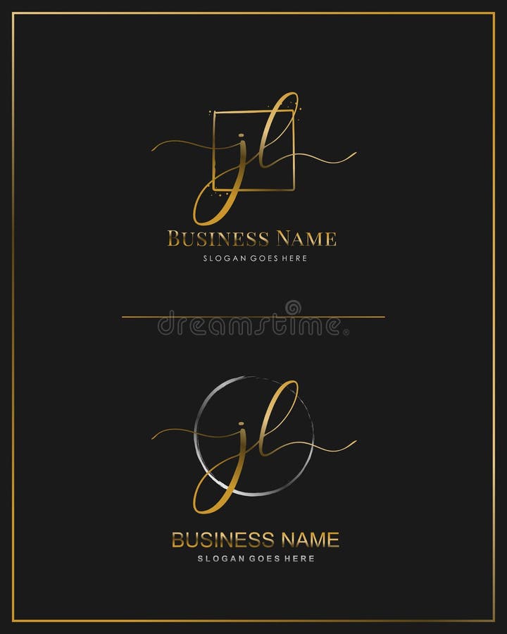 Initial J L JL Handwriting Logo Vector. Letter Handwritten Logo ...