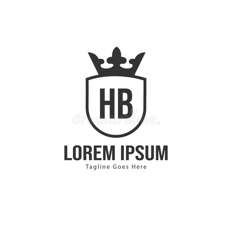Initial HB Logo Template with Modern Frame. Minimalist HB Letter Logo ...
